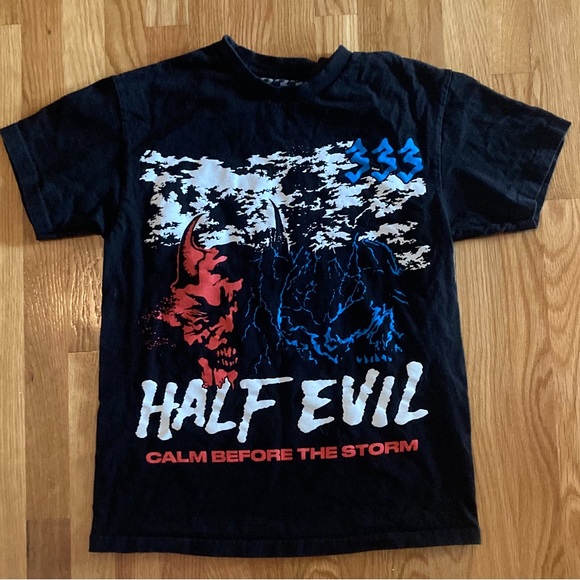 Shirts | Half Evil Graphic Tee Size Medium | Poshmark